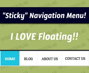 How To Create A Sticky Floating Navigation Menu In Blogger My Blogger Lab