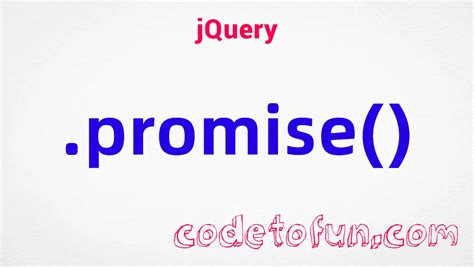 Jquery Promise Method Codetofun