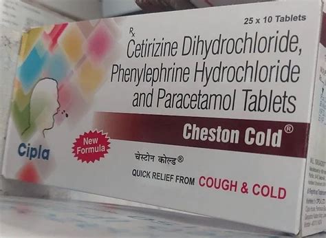 Cipla Tablet Cheston Cold Tab At Rs 11 5 Strip In Chhatarpur Id 22689356612