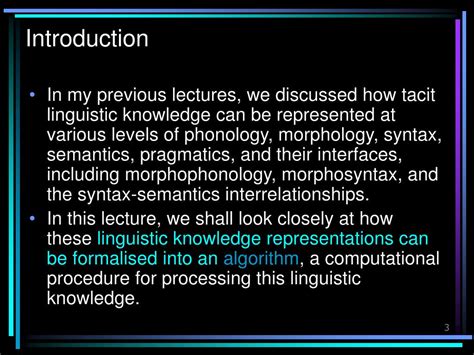 PPT Introduction To Cognitive Science Linguistics Component PowerPoint Presentation ID