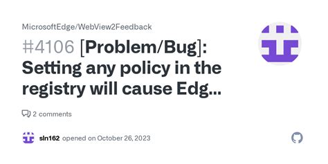 [problem Bug] Setting Any Policy In The Registry Will Cause Edge To Display Managed By Your