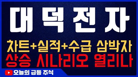 대덕전자 주가 전망 기관·외국인 동시 매집대덕전자 이 시점 주목해야 하는 이유 대덕전자 대덕전자주가전망 대덕전자주가 Youtube