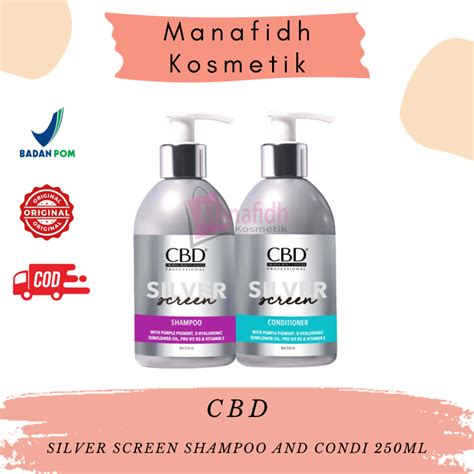 Jual Cbd Silver Screen Shampoo And Conditioner 250ml Shopee Indonesia