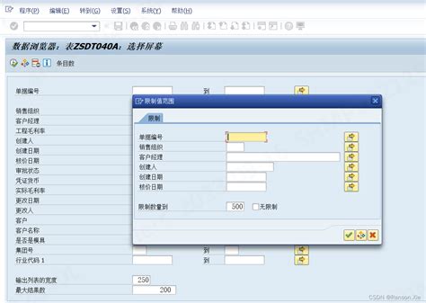 SAP 自定义搜索帮助创建与使用 sap 检索help CSDN博客