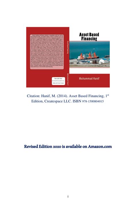 Pdf Asset Based Financing