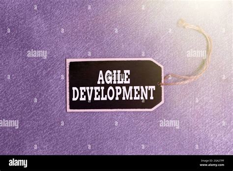 Writing Displaying Text Agile Development Concept Meaning Alliance