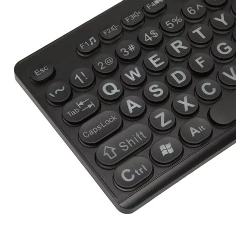 104 Key Wired Keyboard Backlit Large Print Keyboard Business Standard