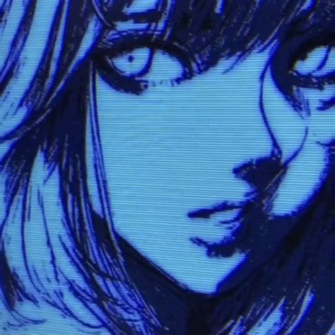 Blue Screen Pfp Blue 300x300 Cybercore Profile Picture Anime Pfp