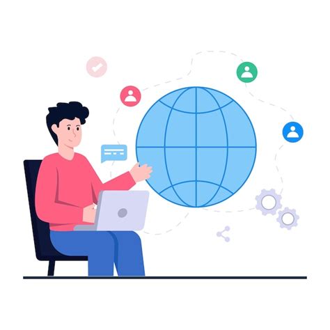 Premium Vector Trendy Vector Design Of Global Interaction