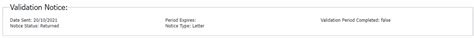 Latitude Help View Validation Notice Details