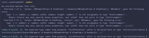 RectOfInterest Wrong Ts Type Issue React Native Camera React Native Camera GitHub