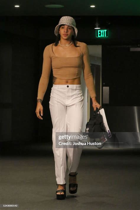 Gabby Williams Of The Seattle Storm Arrives To The Arena Before Round