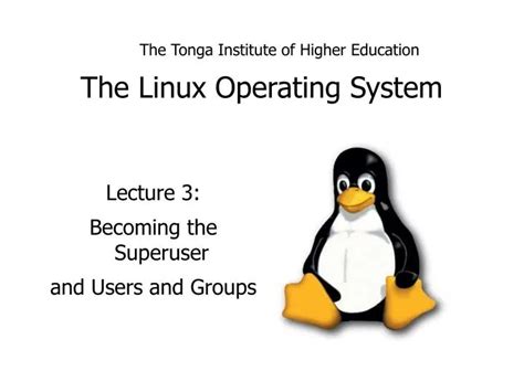 PPT The Linux Operating System PowerPoint Presentation Free Download ID