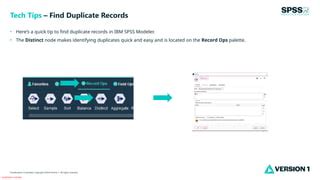 Find Duplicate Records In IBM SPSS Modeler Pptx