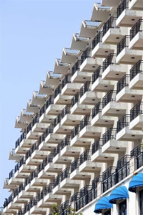 The Windows Array Of A Hotel Stock Image Image Of Cells Windows