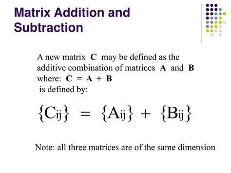 PPT Matrix Algebra Basics PowerPoint Presentation Free Download ID