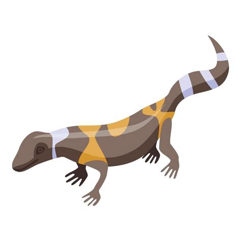 Brown Lizard Icon Isometric Style 15847131 Vector Art At Vecteezy