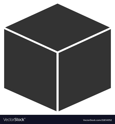 Isometric Cube Icon Royalty Free Vector Image Vectorstock
