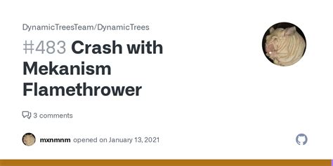 crash with mekanism flamethrower · issue 483 · dynamictreesteam