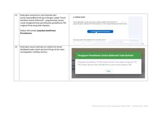 Panduan Pendaftaran PSE Privat Domestik V2 2 Pdf