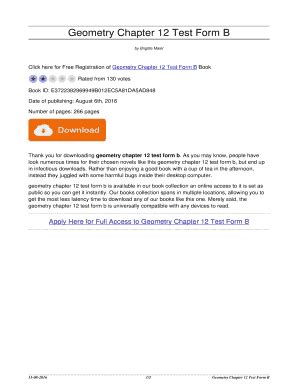 Chapter Test Form B Fill Online Printable Fillable Blank PdfFiller