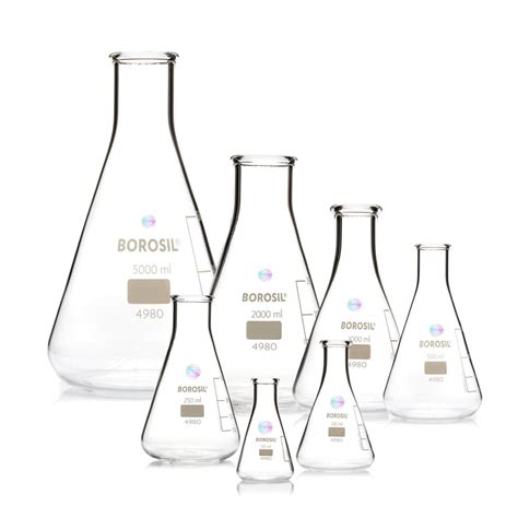 Conical Flask Glass Borosil Aseschem
