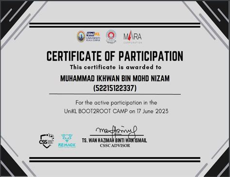 Ikhwan Nizam On Linkedin Cybersecurity Boot2rootcamp Uniklmiit