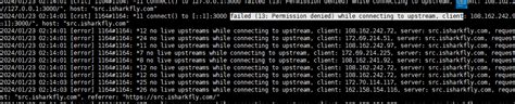 permission denied while connecting to upstream client nginx linux