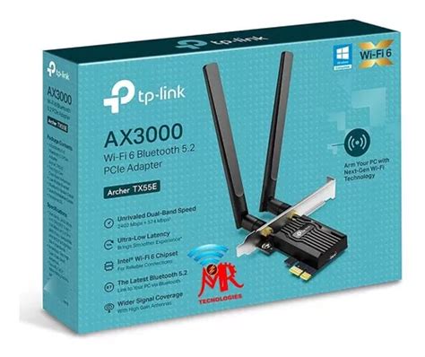 tp link archer tx55e adaptador wifi 6 bluetooth 5 2 pcie cuotas