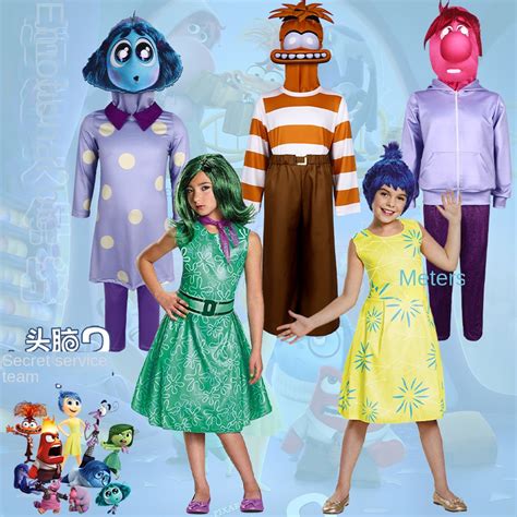 Inside Out Lele Cosplay Cosplay Costume Halloween Stage Performance Costume Mind Secret Service