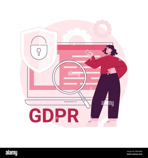 General Data Protection Regulation Abstract Concept Vector Illustration Personal Information