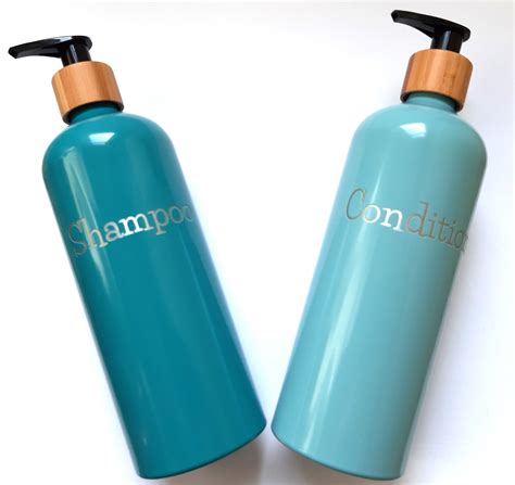 Shampoo And Conditioner Bottle Pack Two Green Bottles