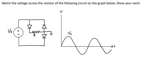Solved Sketch The Voltage Across The Resistor Of The Chegg Com
