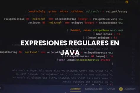 Expresiones Regulares En Java