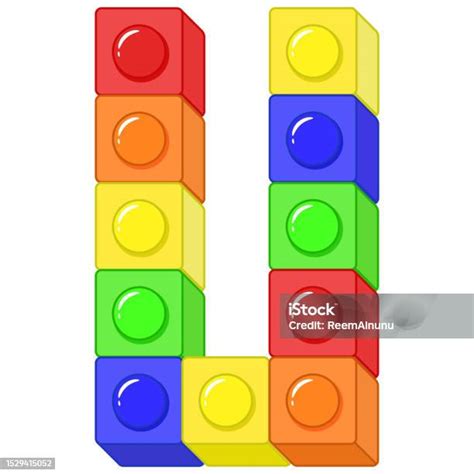 블록 알파벳 영어 문자 U 블록 색칠 현대 스타일 그림 공부에 대한 스톡 벡터 아트 및 기타 이미지 공부 교습 교육 Istock