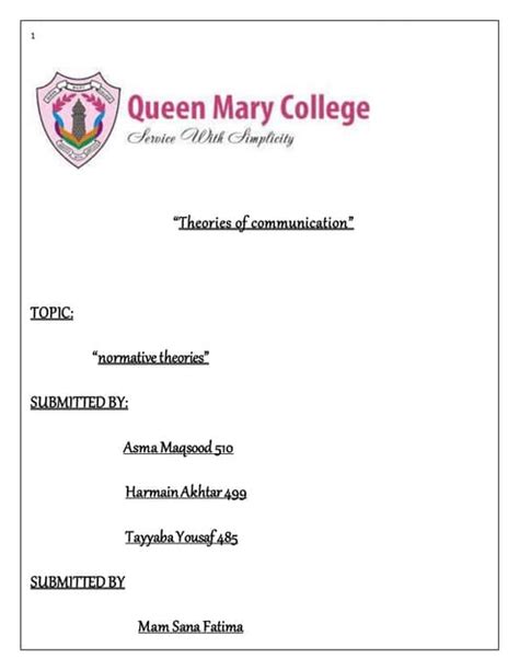 Normative Theories Of Mass Media Pptx