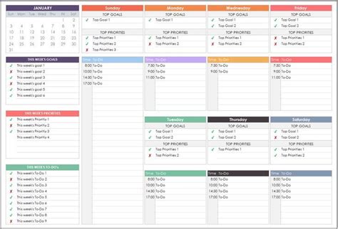 A Printable Calendar With Multiple Tasks And Times For Each Month Including The Date