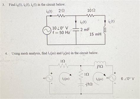 solved 3 find is t ic t il t in the circuit below 4