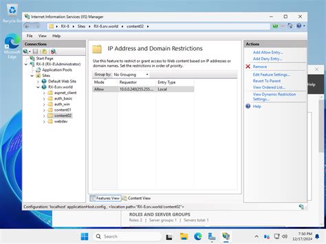 Windows Server IIS IP And Domain Ristrictions Server World