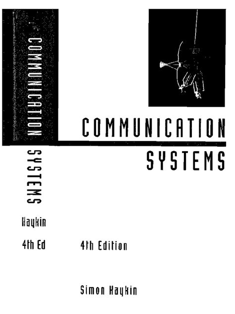 communication systems 4th edition simon haykin with solutions manual