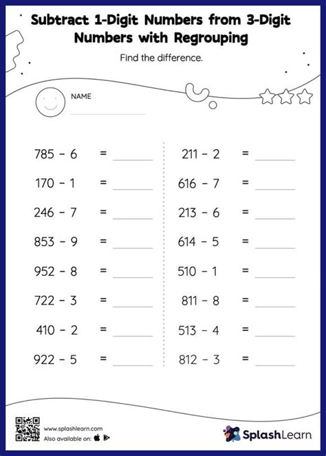 Free Subtracting 3 Digit Numbers Worksheet Download Free Subtracting 3