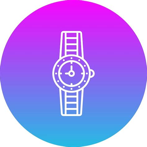 Icono De Reloj De Muñeca Vector Premium