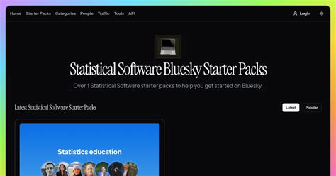Statistical Software Bluesky Starter Packs [1 Lists • Mar 2025]