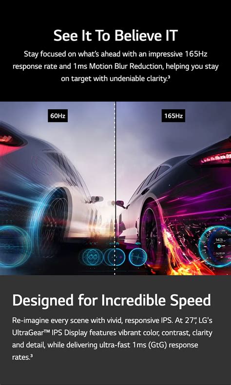 Lg Gr Q Ips Qhd Hz Ms Hdr Freesync Gsync Ergonomic Borderless Ultragear Gaming
