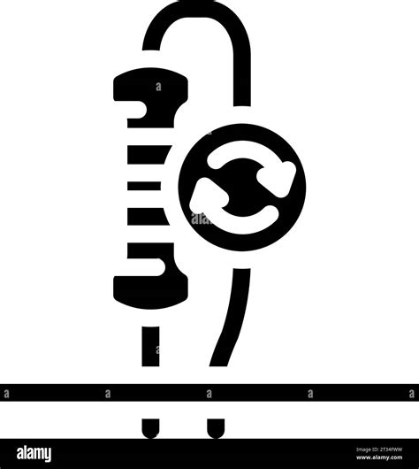 Resistor Replacement Electronics Glyph Icon Vector Illustration Stock