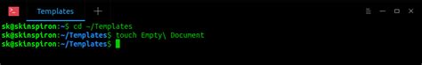 Add New Document Option In Right Click Context Menu In Ubuntu 1804