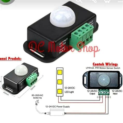 Jual Infrared Sensor Detector Pir 8 Motion 12v 24v Jakarta Barat