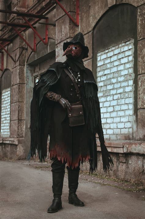Eileen The Crow Cosplay Costume Bloodborne Raven Outfit Etsy