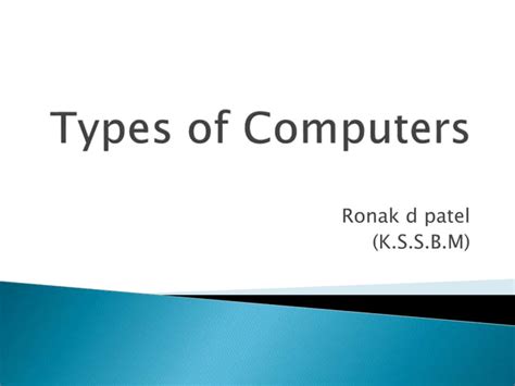 Types Of Computer Pptx Computing Technology And Computing