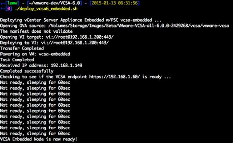 Ultimate Automation Guide To Deploying Vcsa 60 Part 1 Embedded Node